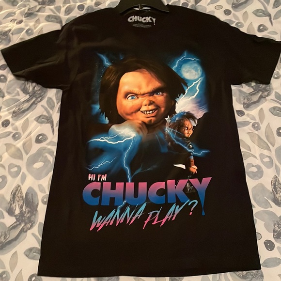 Child’s Play | Shirts | Nwt Officially Licensed Chucky Neon Retro ...
